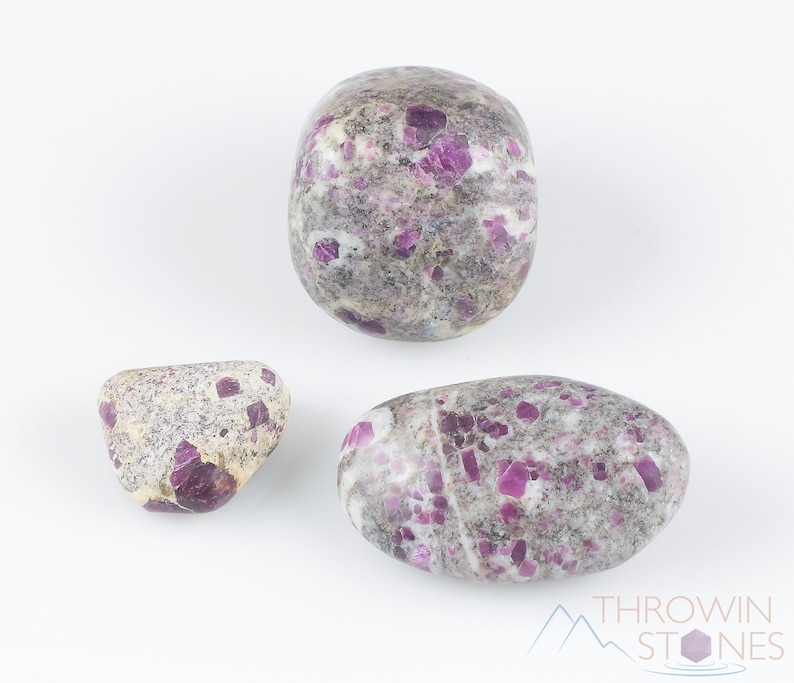 RUBY in Matrix Tumbled Crystals - Self Care, Healing Crystals, Unique Gift, Tumbled Stones ...