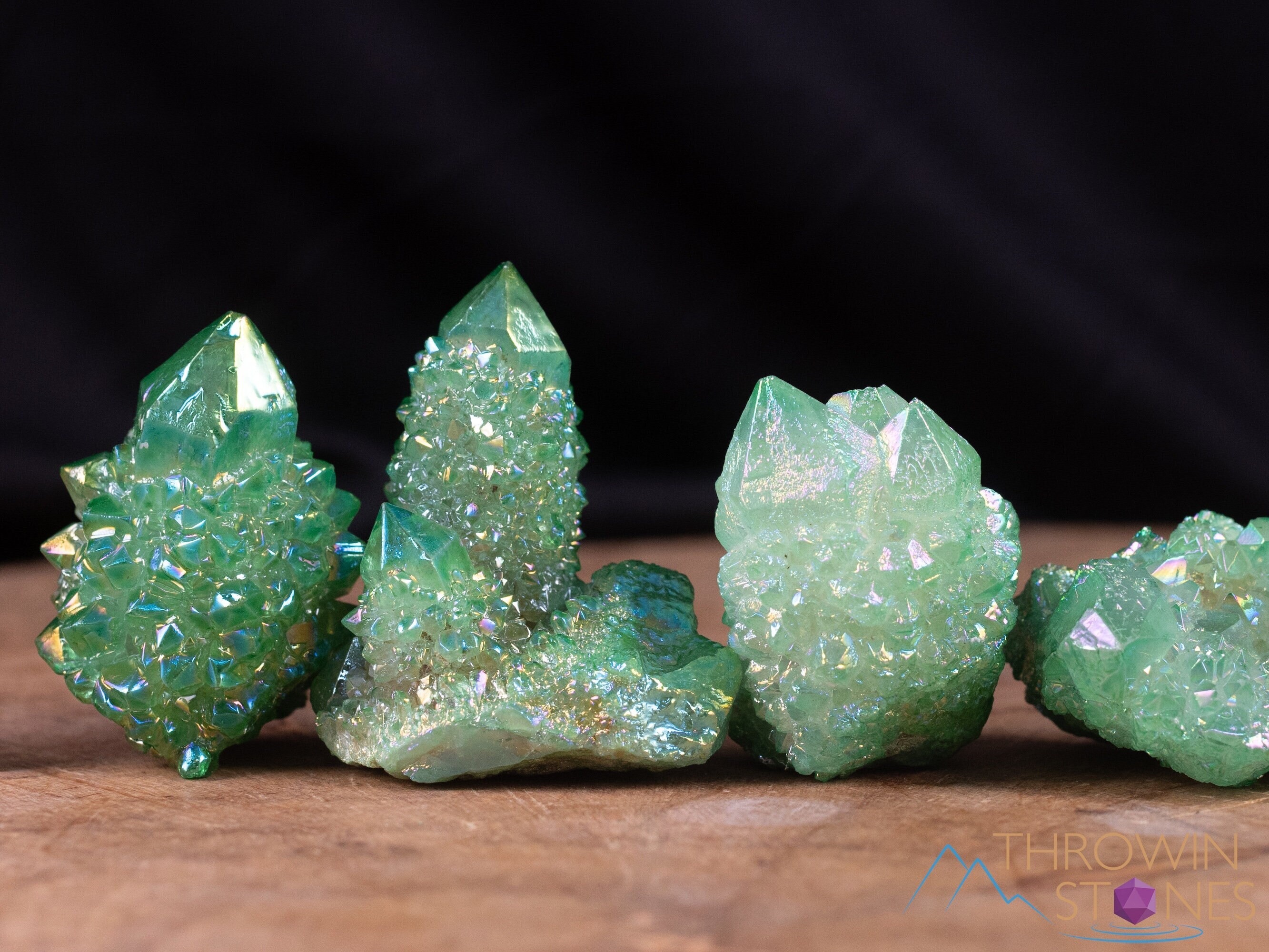 APPLE AURA QUARTZ - Green Spirit Quartz, Home Decor, Fairy Quartz ...