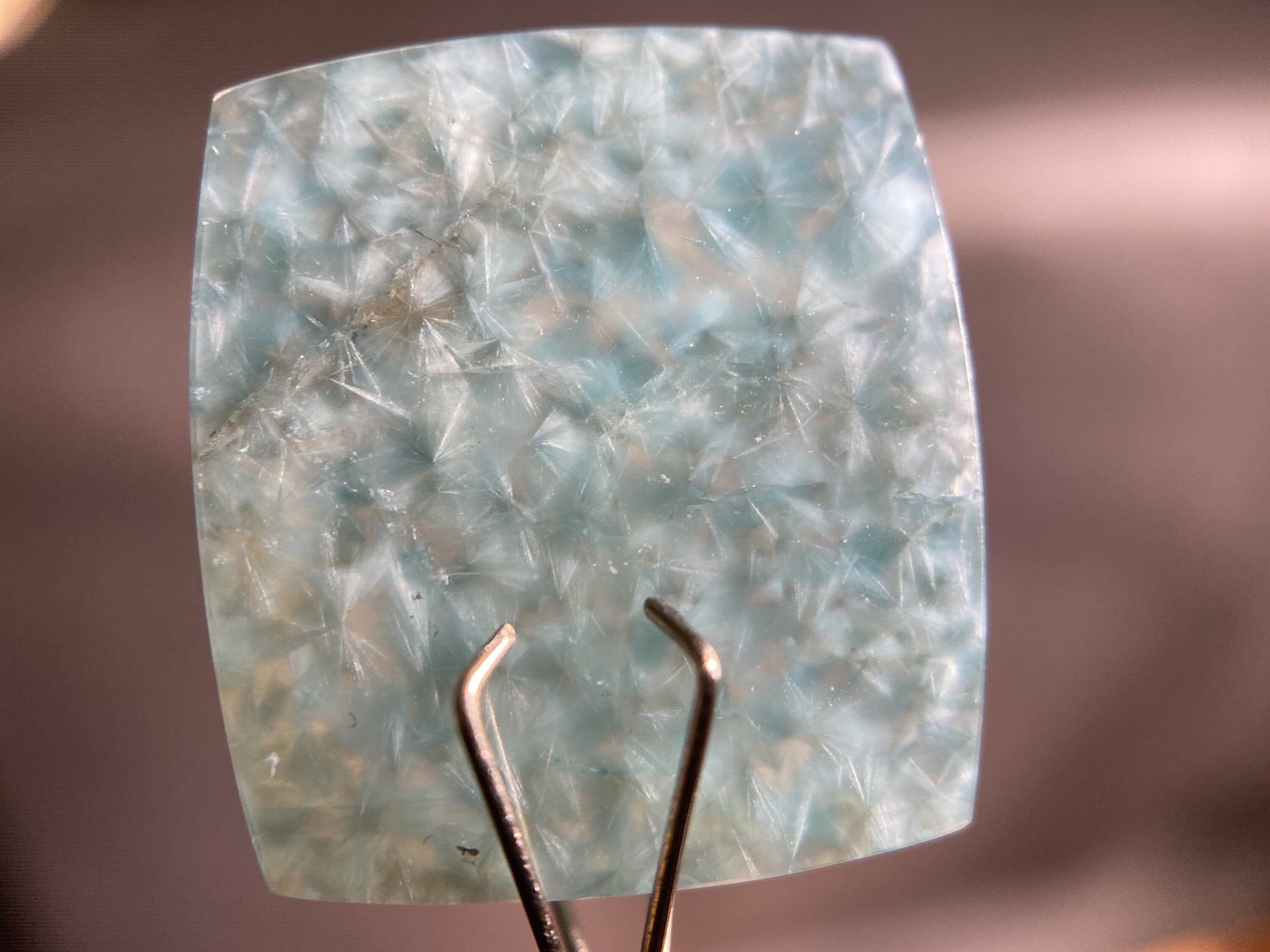 GILALITE Cabochon, Medusa Paraiba Quartz - Solid Blue, Rectangle ...