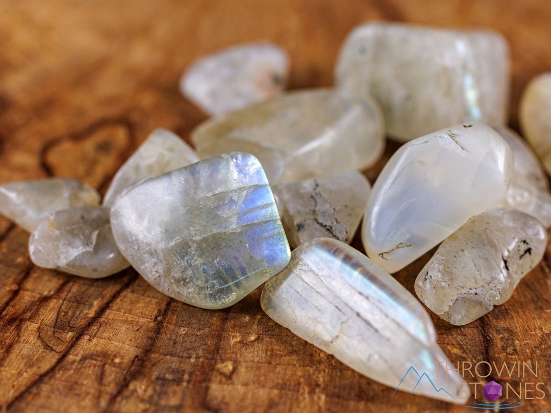 Sunfire MOONSTONE Tumbled Gemstones - Moonstone With Sunstone, Blue ...