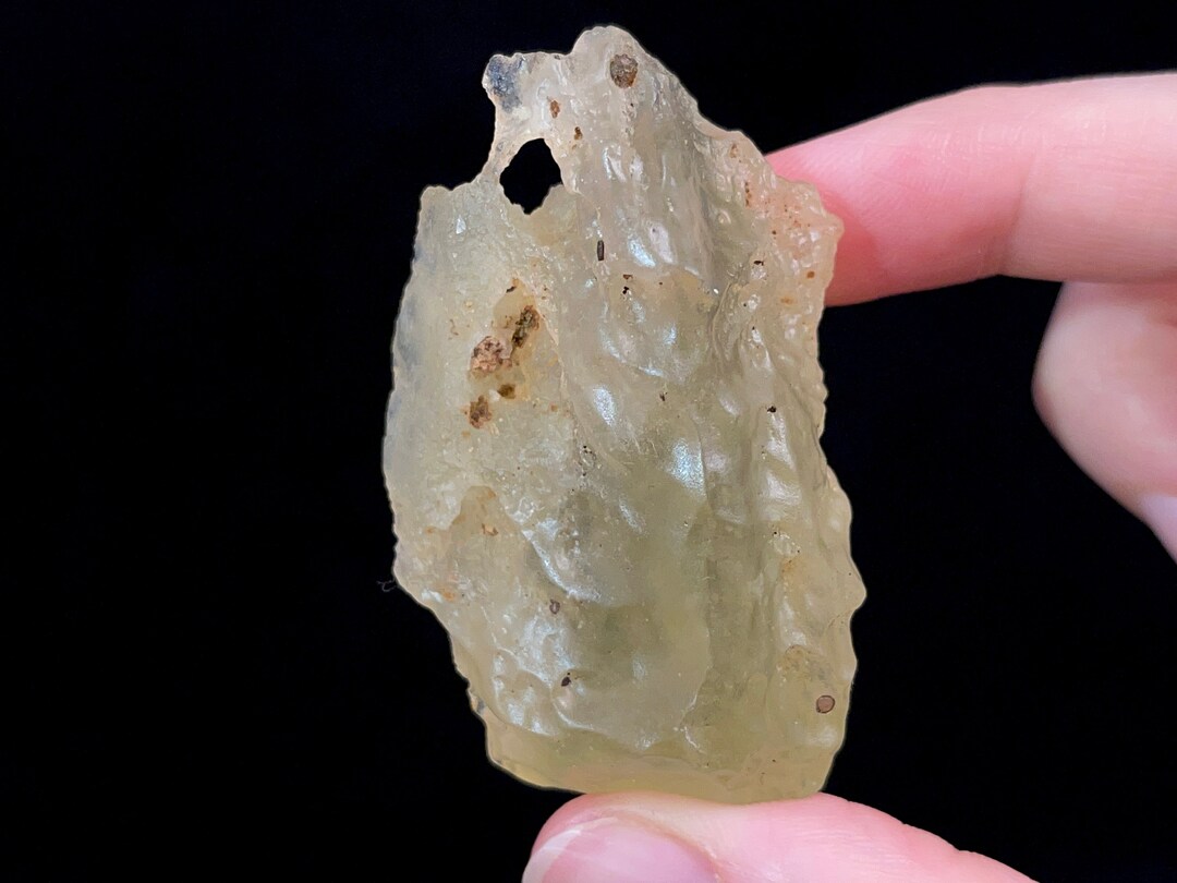 LIBYAN DESERT GLASS, Raw Crystal - Rare, 2A Grade, Large, 39.4g ...