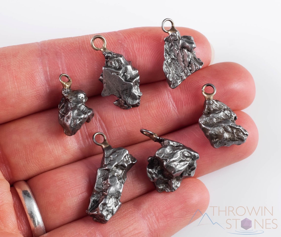 METEORITE Pendant Raw Crystals Genuine Space Rock Meteor | Etsy