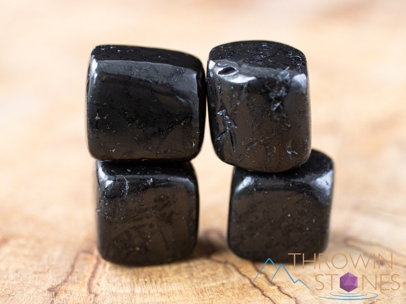 SHUNGITE Tumbled Crystals Chakra Healing Polished Stones - Etsy