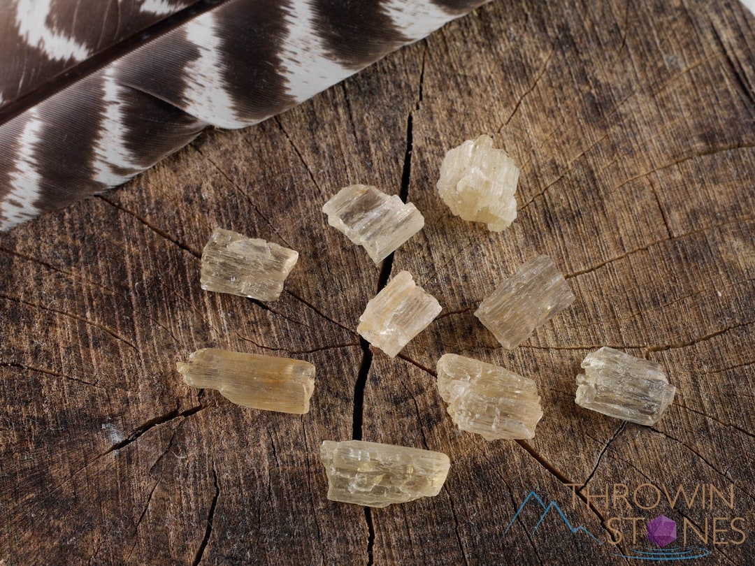 YELLOW SCAPOLITE Raw Crystals - Loose Gemstones, Jewelry Making ...
