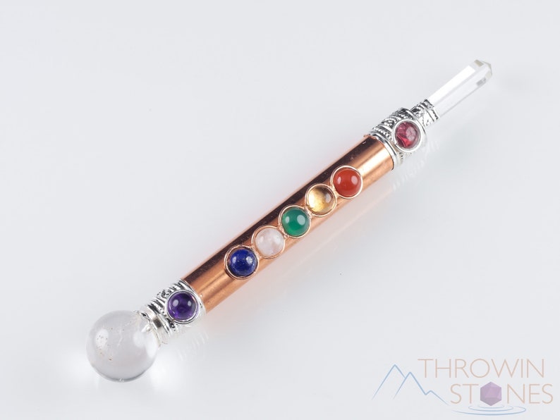 COPPER Wand W CHAKRA Crystals Metaphysical Chakra Stones - Etsy
