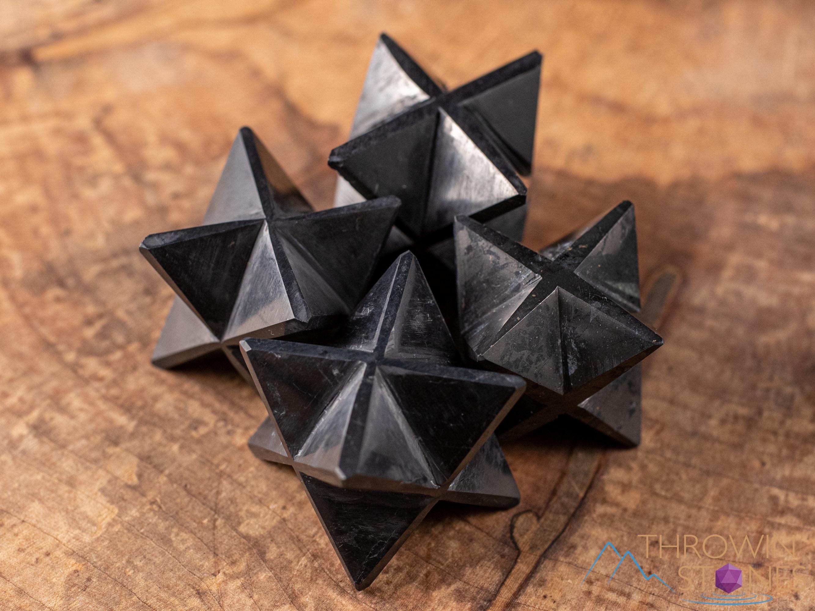 SHUNGITE Merkaba – Hand Carved, Shungite Crystal, Merkaba Crystal ...