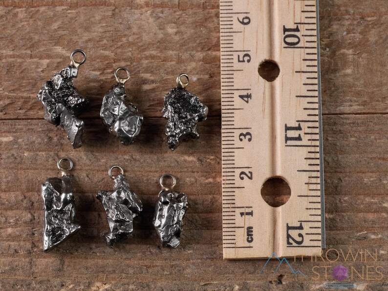 METEORITE Pendant – Raw Crystals, Genuine Space Rock, Meteor Jewelry ...