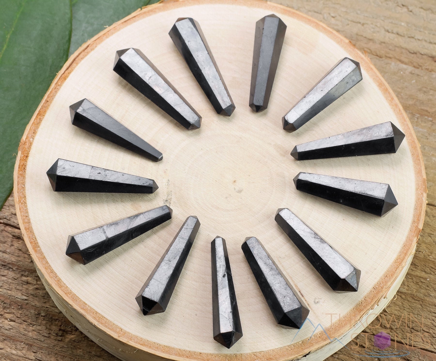 SHUNGITE Crystal Point Mini Root Chakra Protection | Etsy