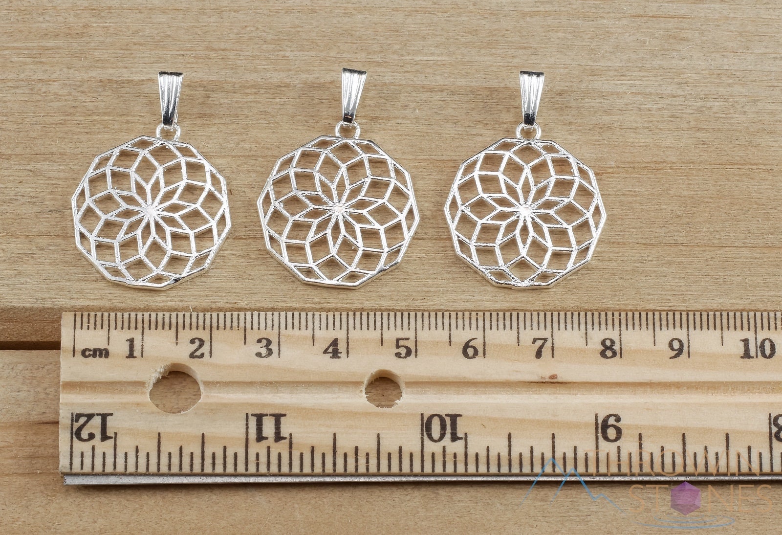 Sacred Geometry Pendant 1.3 Mandala Pendant Silver | Etsy