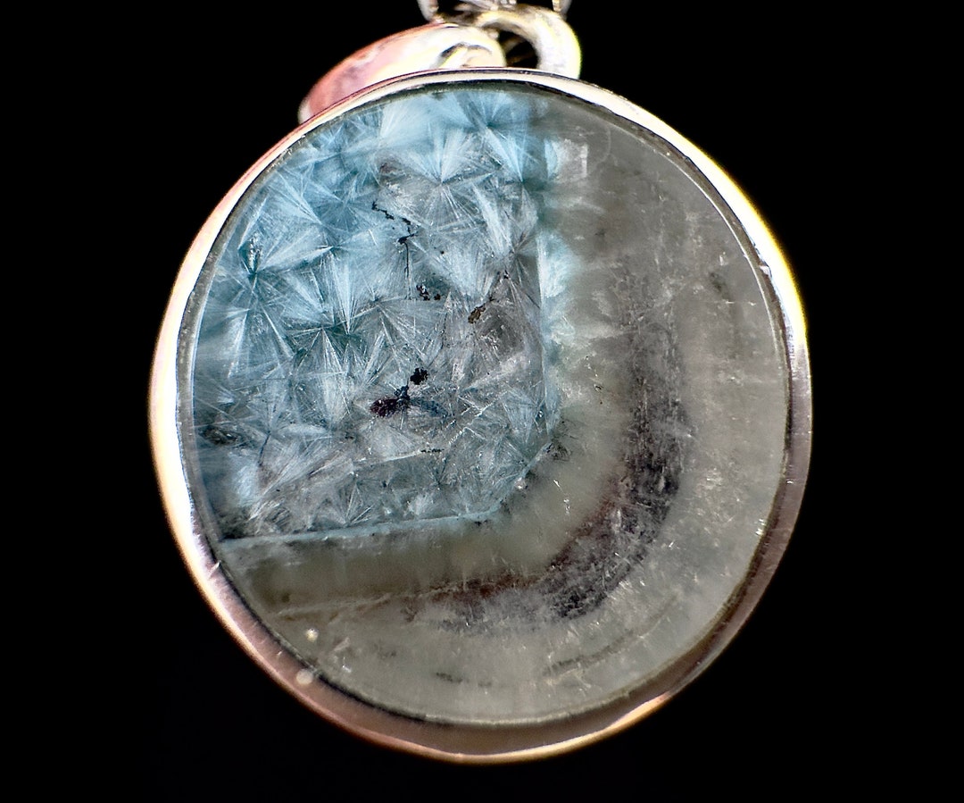GILALITE in QUARTZ Pendant State of Paraíba, Brazil Rare Medusa Paraiba ...