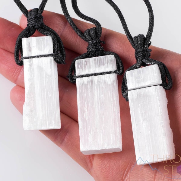 Selenite Necklace - Etsy