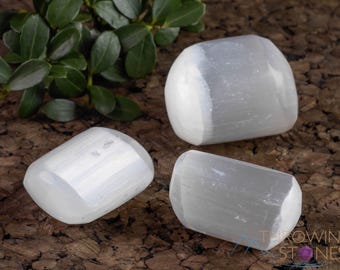 Selenite Tumbled Crystal Stone - Etsy
