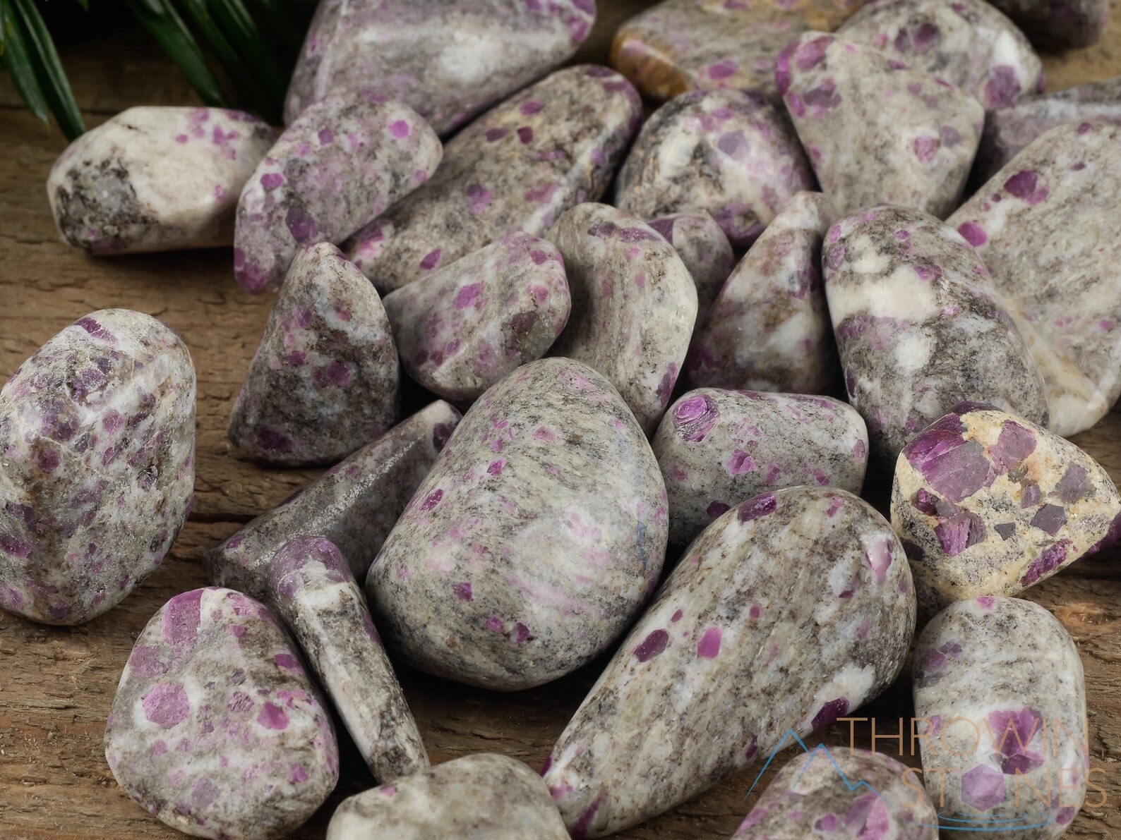 RUBY in Matrix Tumbled Crystals - Self Care, Healing Crystals, Unique Gift, Tumbled Stones ...