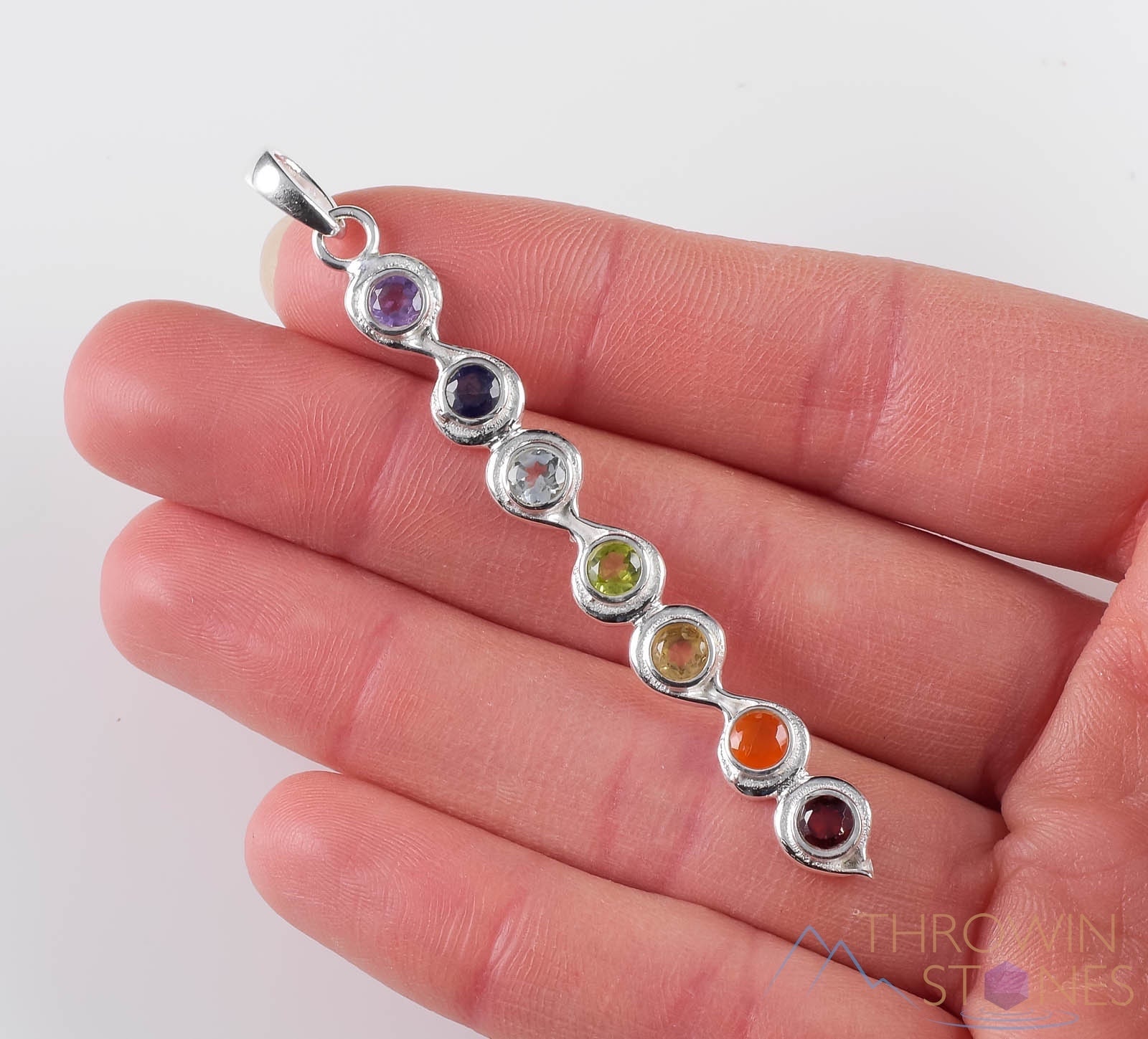 CHAKRA Crystal Pendant Handmade Jewelry Chakra Stones | Etsy