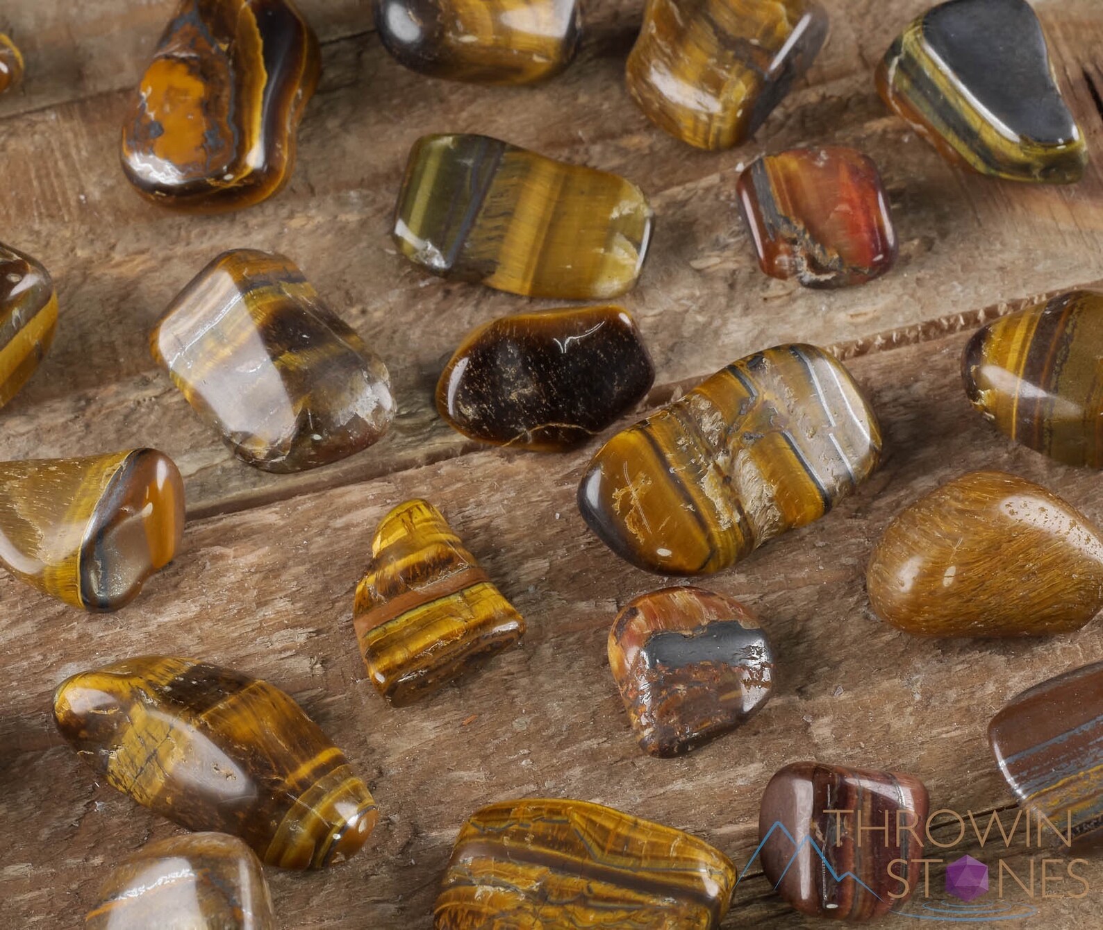 TIGERS EYE Tumbled Crystals Crystal Grid Mediation Stones - Etsy