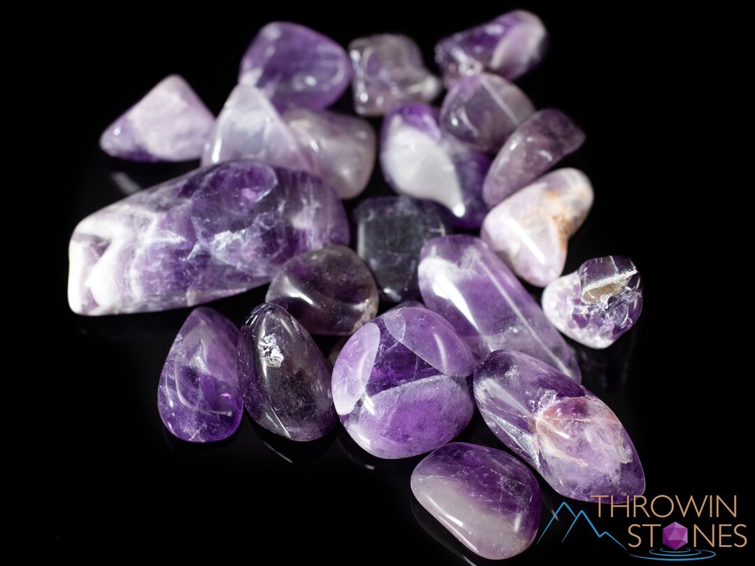 Chevron AMETHYST, SMOKY QUARTZ Crystal Chips - Reiki Healing, Gemstone Crystals, Jewelry Making ...