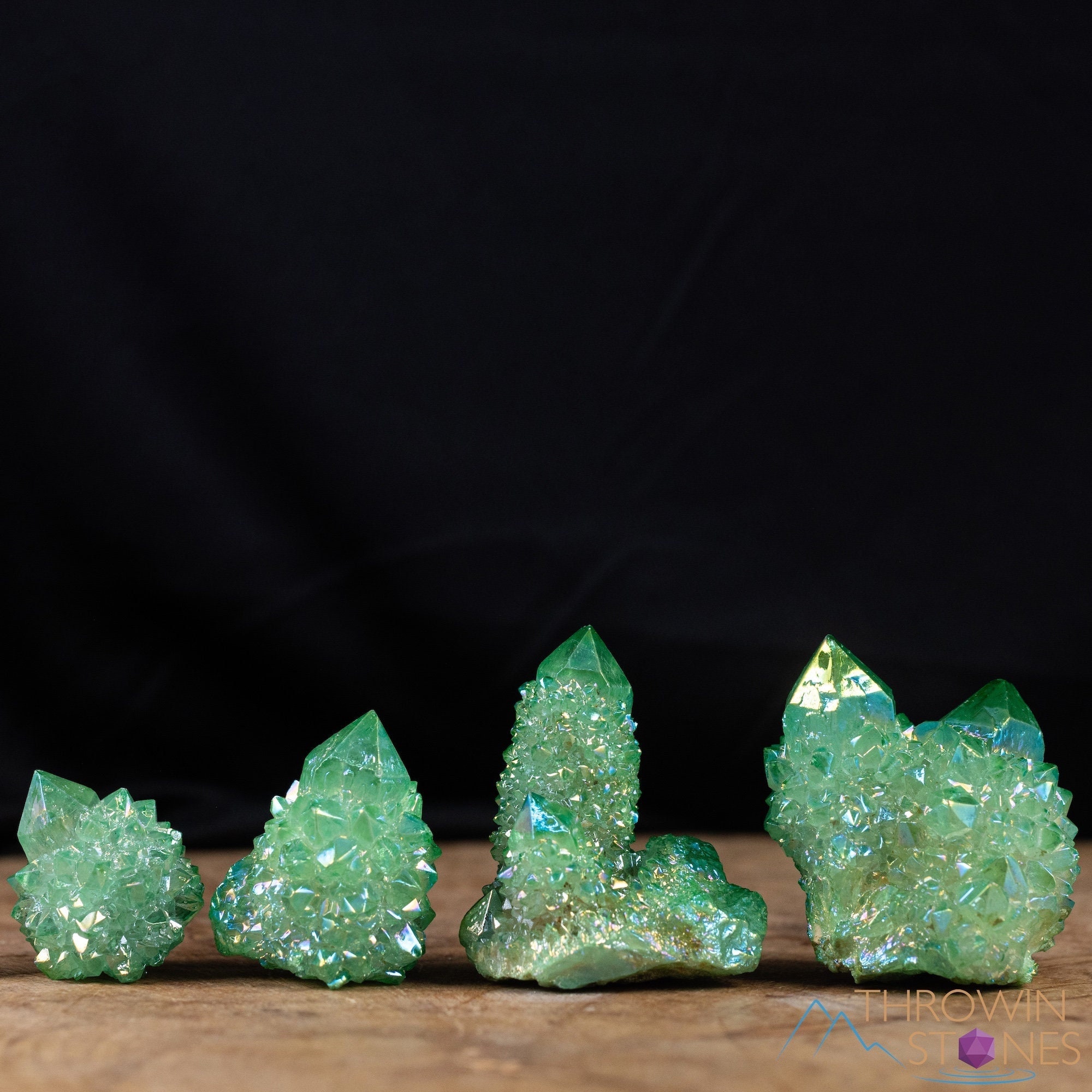 APPLE AURA QUARTZ - Green Spirit Quartz, Home Decor, Fairy Quartz ...