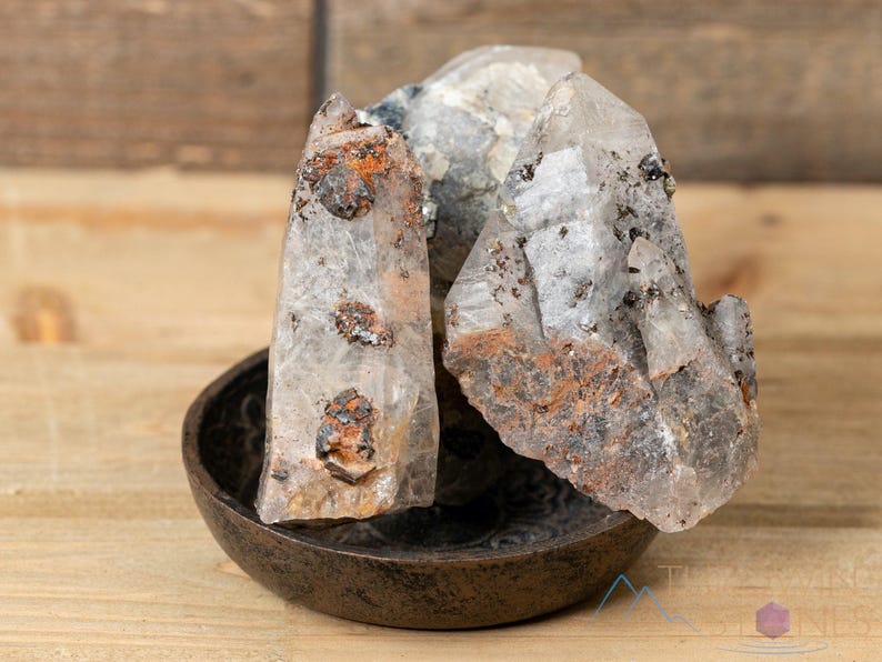 WITCHES FINGER Quartz Crystal Point : Thick Natural Raw Metaphysical ...