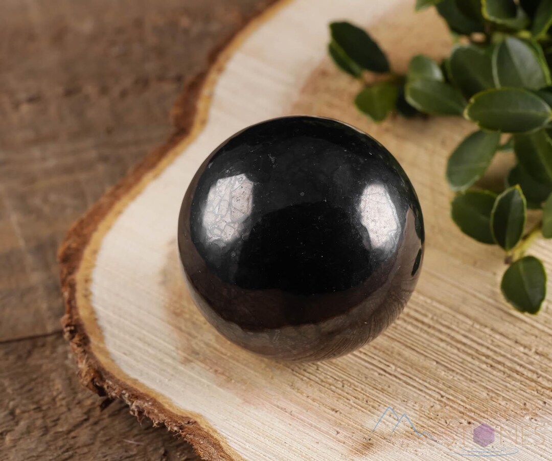 SHUNGITE Crystal Sphere Ball - EMF Blocker Stones for EMF Protection ...
