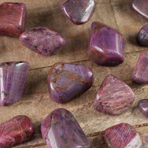 RUBY Tumbled Crystals - Crystal Healing, Pocket Stone, Unique Gift, Tumbled Stones, E0856 - Etsy