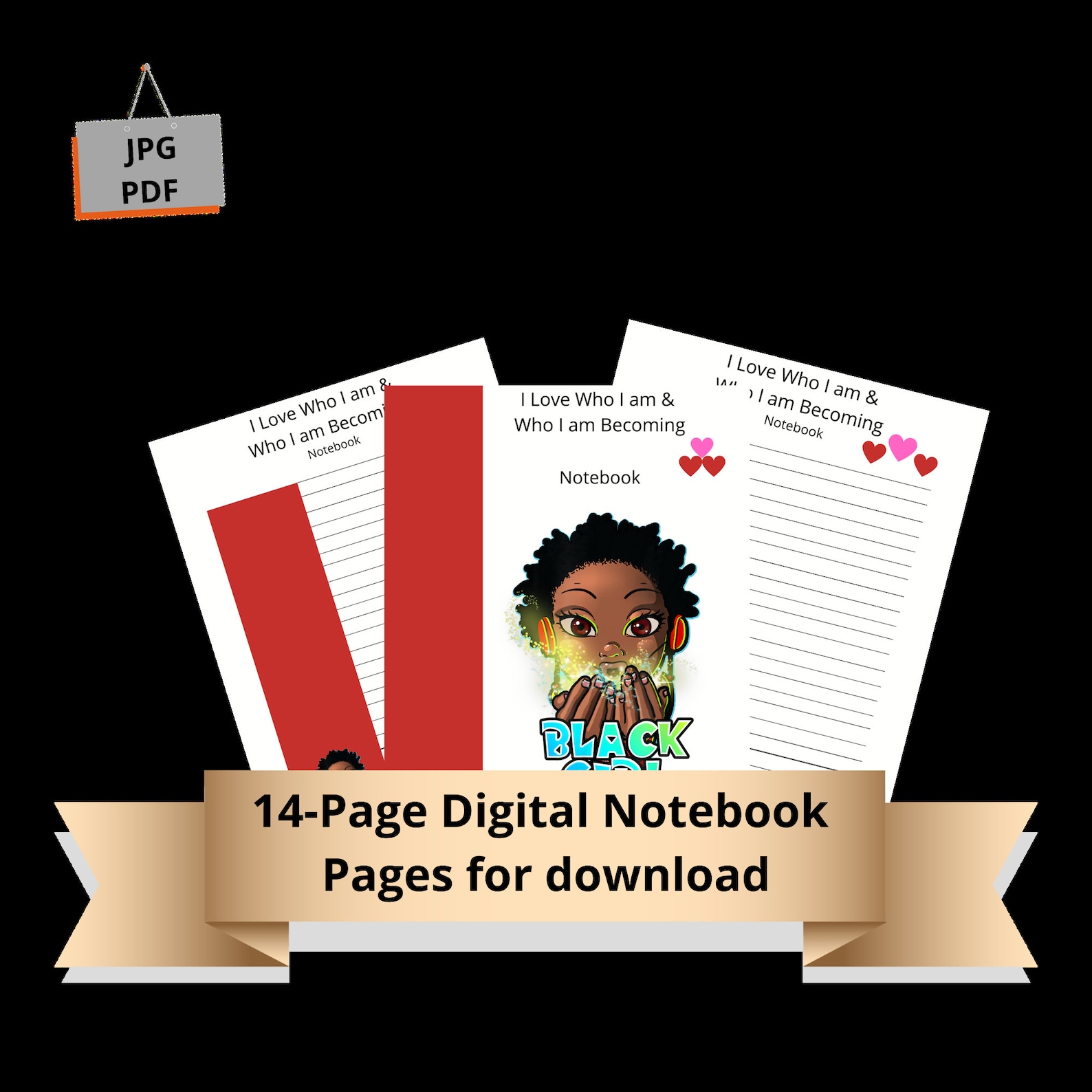 14-page Black Girl Magic Journal Pages, Including 2 Calendar Templates ...