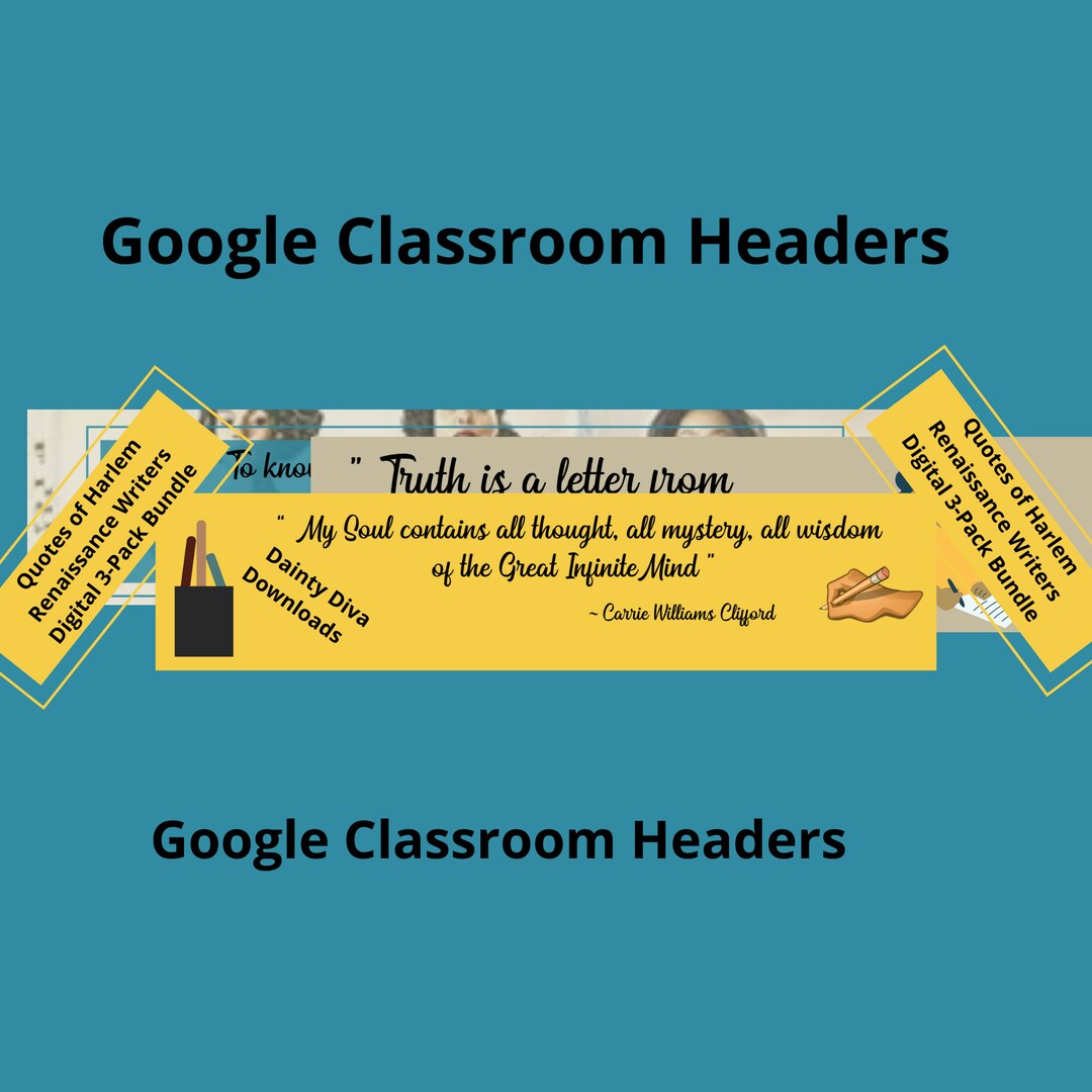 Google Classroom/forms 3-pack Bundle Quotes of Harlem of Renaissance ...