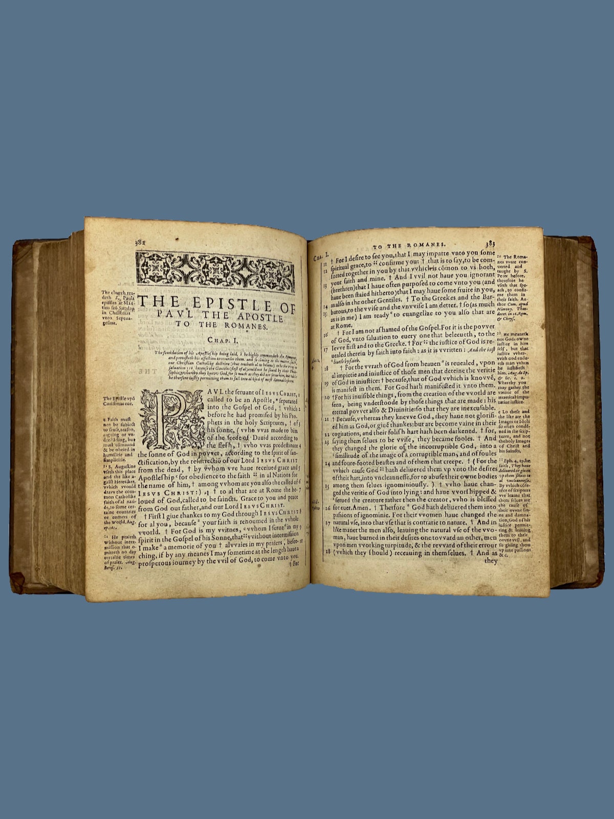 1582 Rhemes NT and 1609-10 Doway OT First Edition Roman Catholic Bible ...