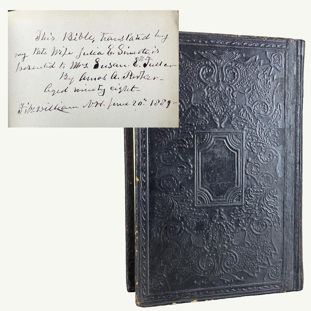 1876 Julia Smith Bible: First Woman Translator, Presentation Copy - Etsy
