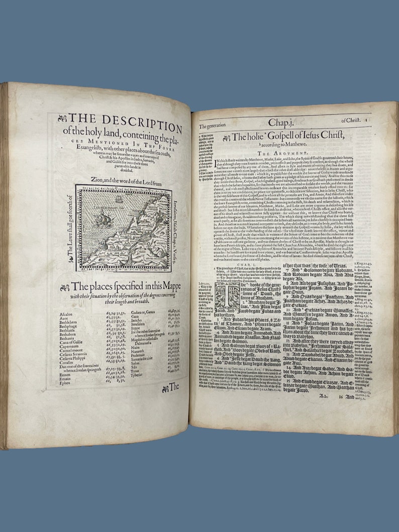 1583 Pulpit Folio Illustrated Geneva Bible – the Grand Noble - Largest ...