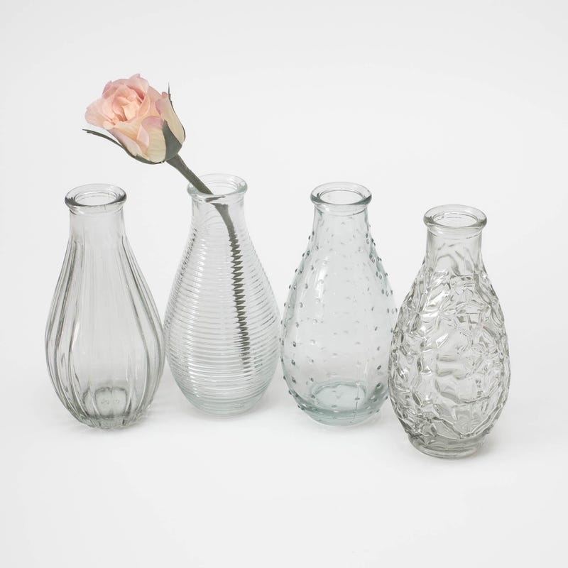 Square Cut Glass Vases - Etsy UK