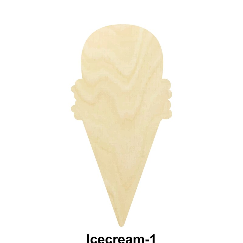 Ice Cream Cutout - Etsy