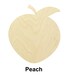 Peach Shape - Multiple Sizes - Laser Cut Unfinished Wood Cutout Shapes ...