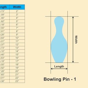 Bowling Pin Shape Wooden - Multiple Sizes- Laser Cut Unfinished Wood ...