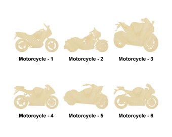 Motorcycle Wood Cutout - Etsy