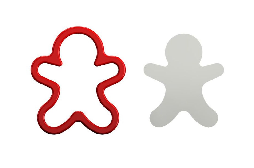 Gingerbread Man Cookie Cutter - 1 / Polymer Cutter / High Quality ...