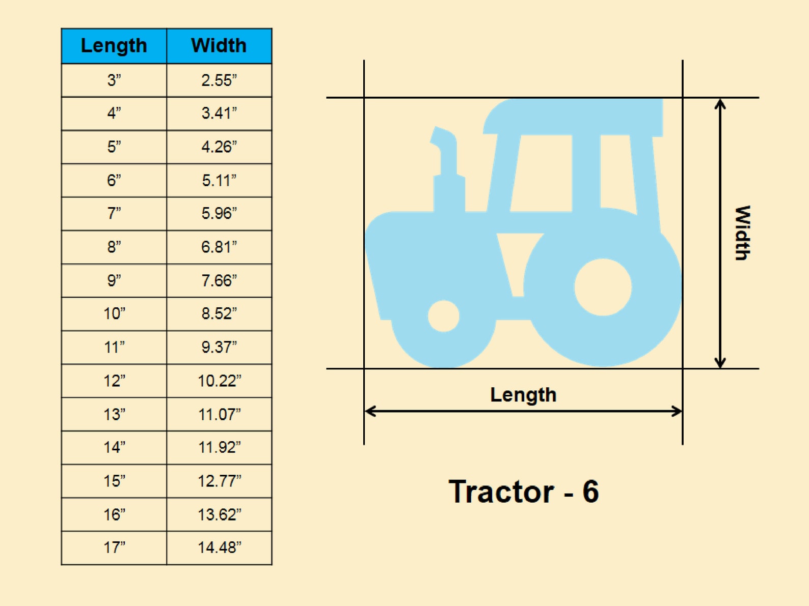 Tractor Vehicle Shape Multiple Sizes Laser Cut Unfinished - Etsy