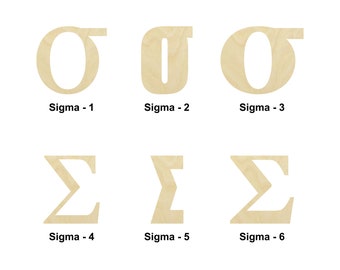 Unfinished Wooden Phi Craft Shape - Etsy