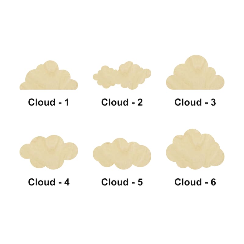 Cloud Cutouts - Etsy