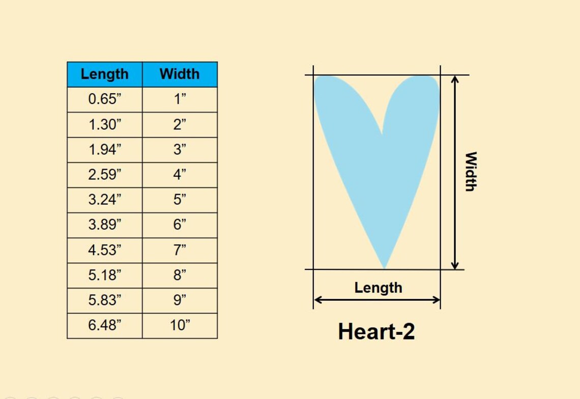 Heart shape Multiple Sizes Laser Cut Unfinished Wood | Etsy