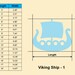 Viking Ship Wooden Shape - Multiple Sizes- Laser Cut Unfinished Wood ...