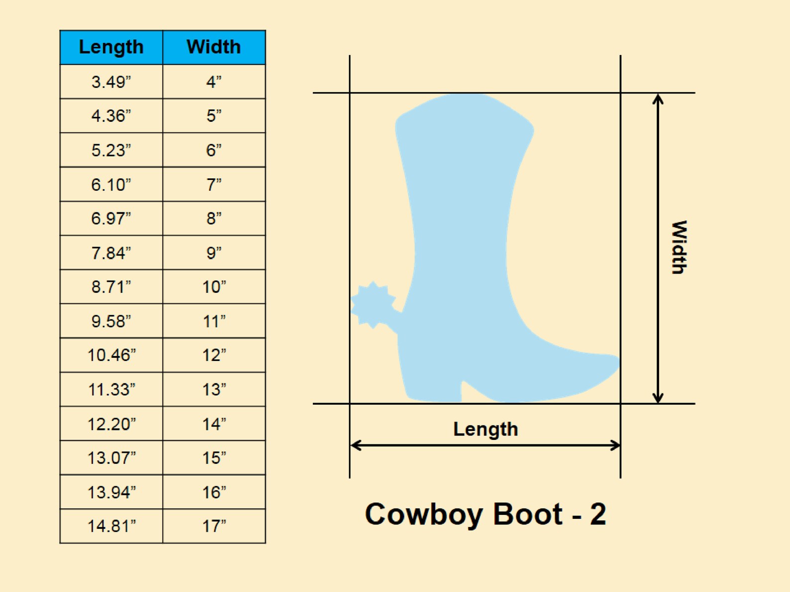 Cowboy Boot Shape - Multiple Sizes - Laser Cut Unfinished Wood Cutout ...