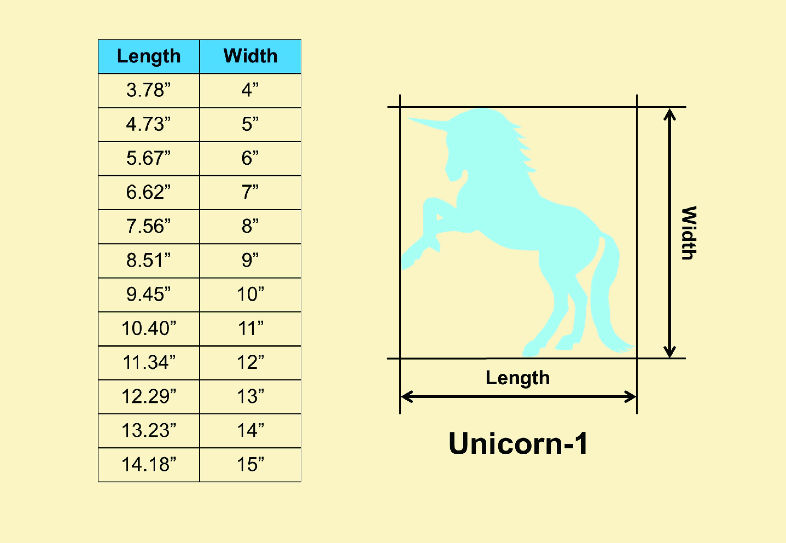 Unicorn Horse animal Multiple Sizes laser Cut Unfinished | Etsy