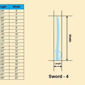 Sword Shape - Multiple Sizes - Laser Cut Unfinished Wood Cutout Shape ...