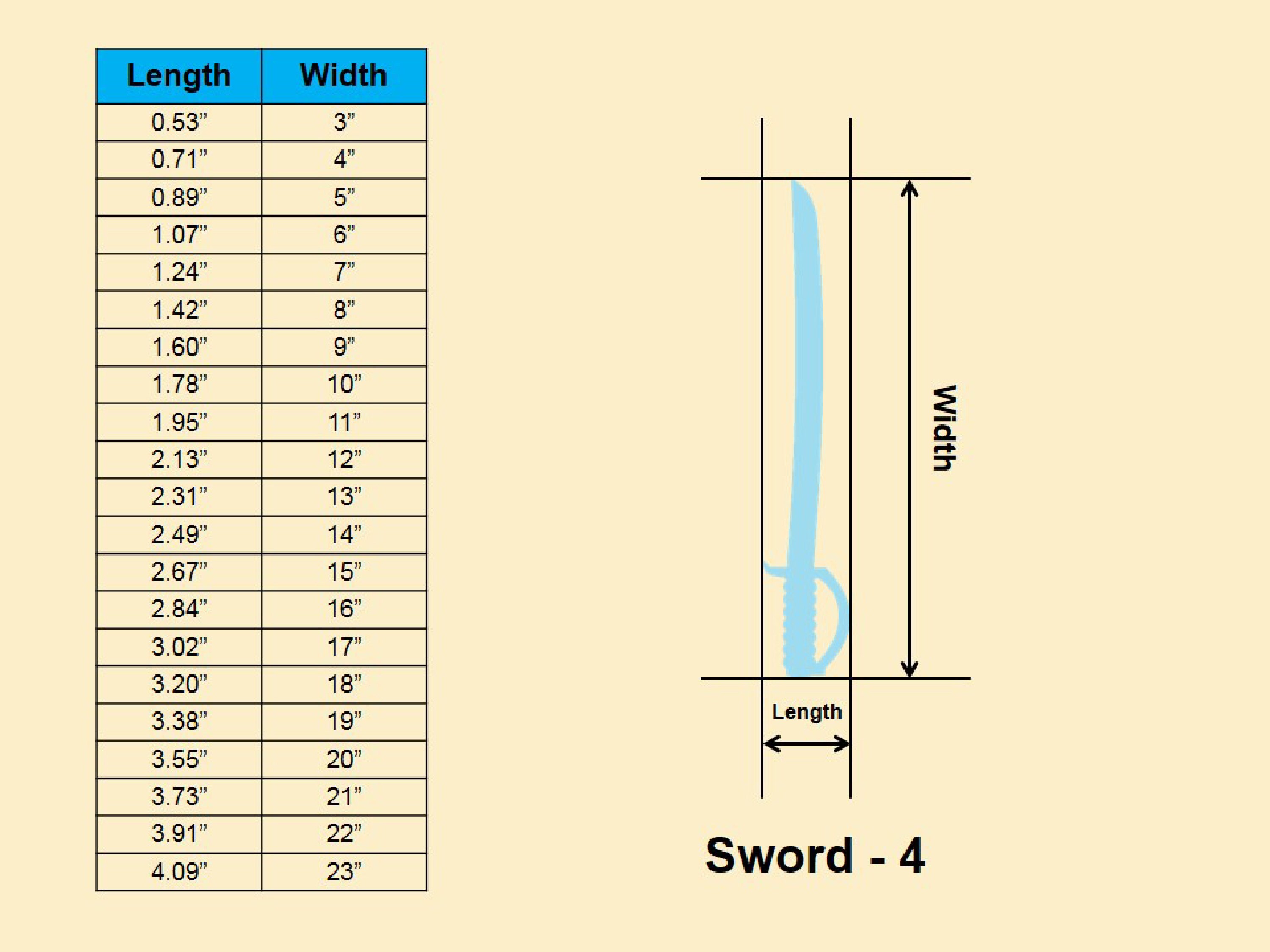 Sword Shape - Multiple Sizes - Laser Cut Unfinished Wood Cutout Shape ...