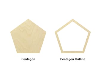 Wood Pentagon Cutout - Etsy
