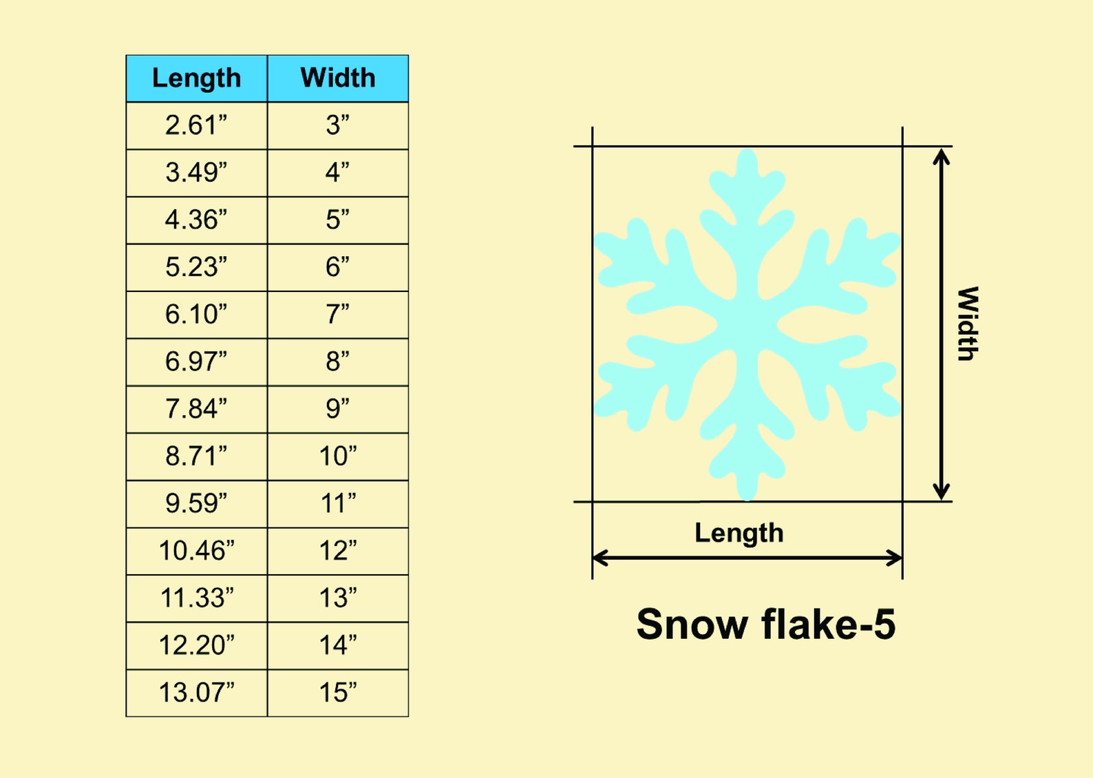 Snowflake Shape - Multiple Sizes - Laser Cut Unfinished Wood Cutout ...