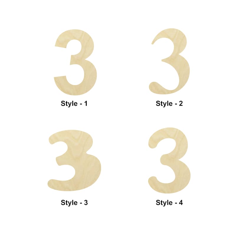 Large Wood Numbers - Etsy