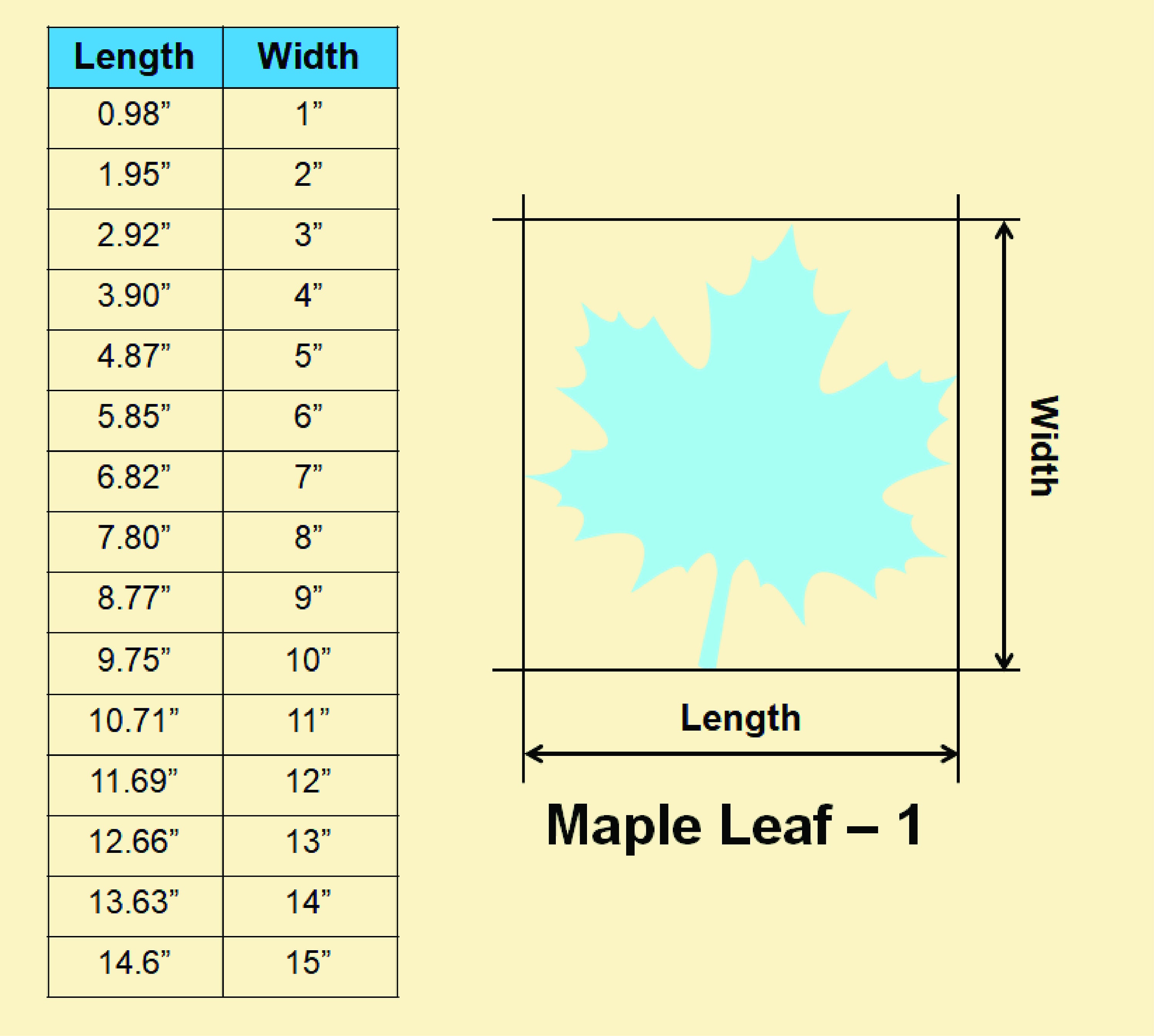 Maple Leaf Shape Multiple Sizes Laser Cut Unfinished Wood - Etsy