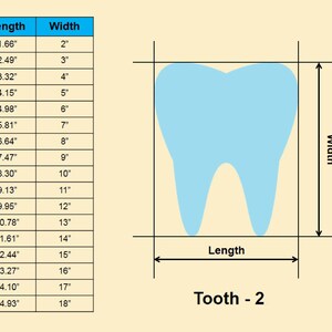 Tooth Shape - Multiple Sizes- Laser Cut Unfinished Wood Cutout Shapes ...