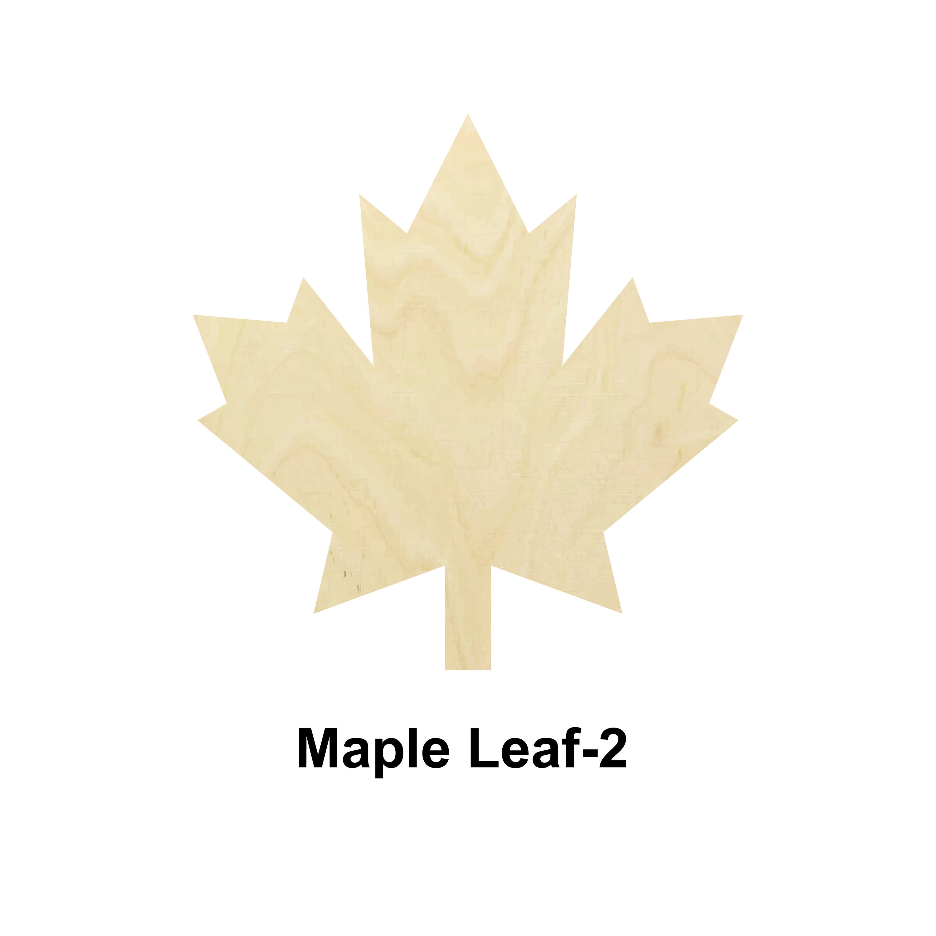 Maple Leaf Shape - Multiple Sizes - Laser Cut Unfinished Wood Cutout ...